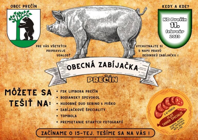 Obecná zabíjačka | Obec Prečín